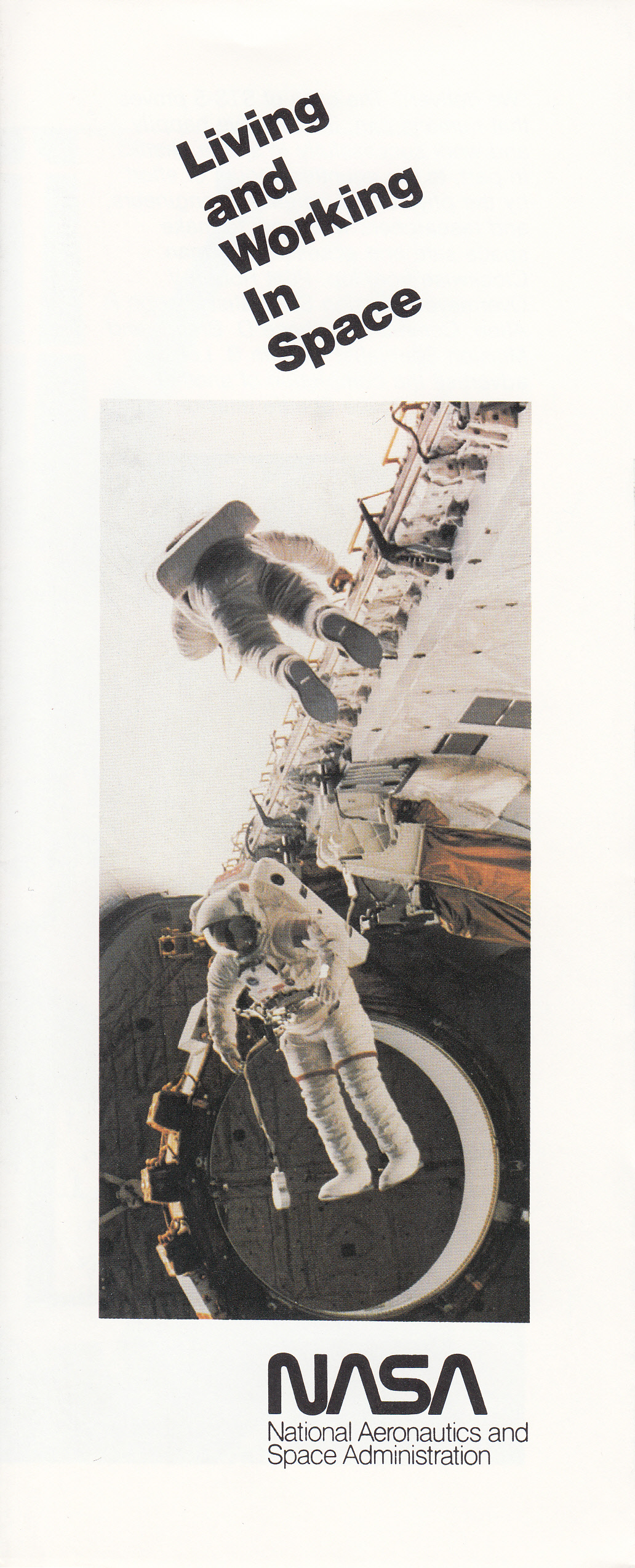 Flashback Friday – “Living and Working in Space,” 1983 NASA pamphlet ...